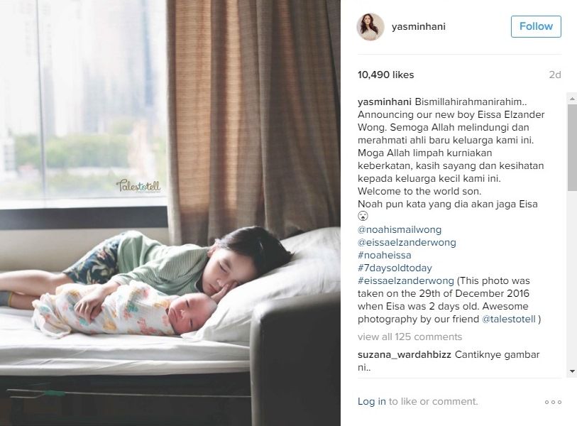 (4 FOTO) Eissa Elzander Wong Anak Kedua Yasmin Hani